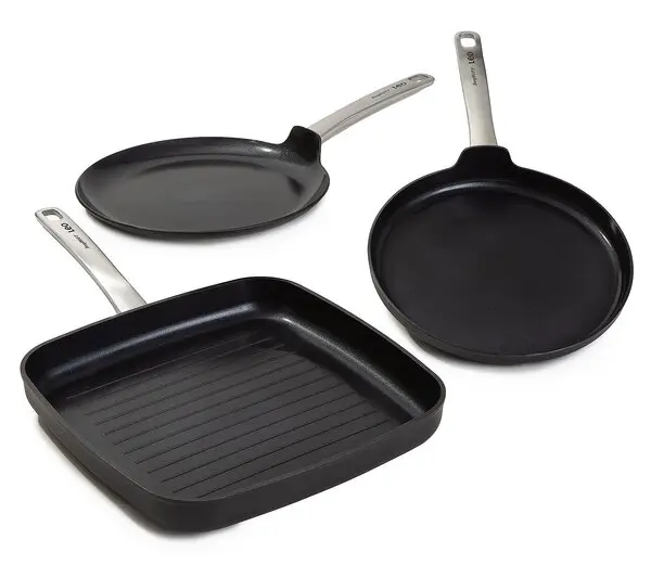 BERGHOFF Graphite 3pc Non-stick Ceramic Special Ty Cookware Set - One-color