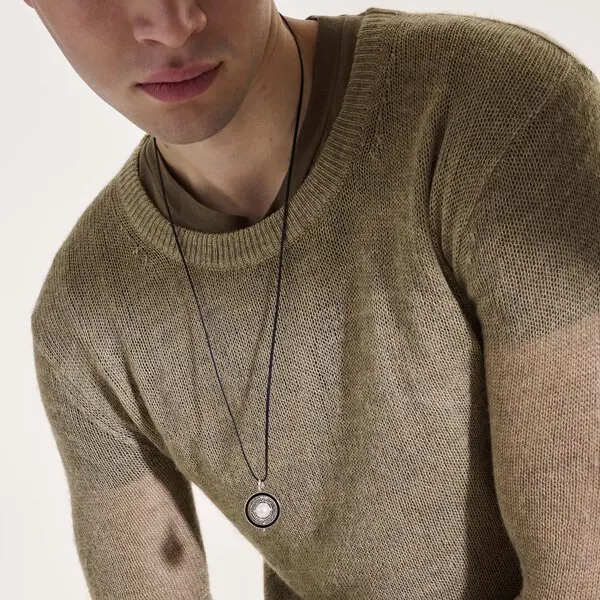 John Hardy Moon Door Necklace Leather, Pearl