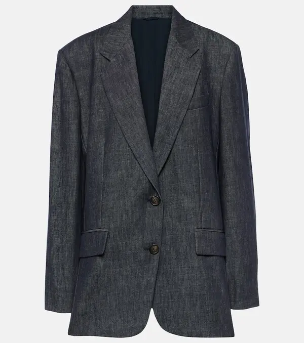 Brunello Cucinelli Single-breasted Denim Blazer