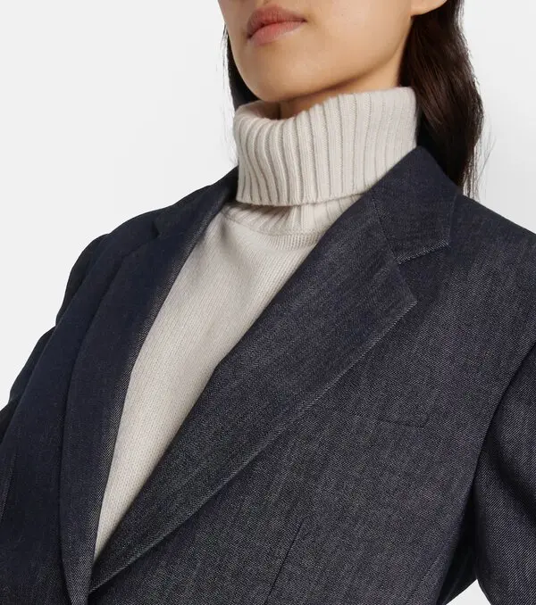 Brunello Cucinelli Single-breasted Denim Blazer
