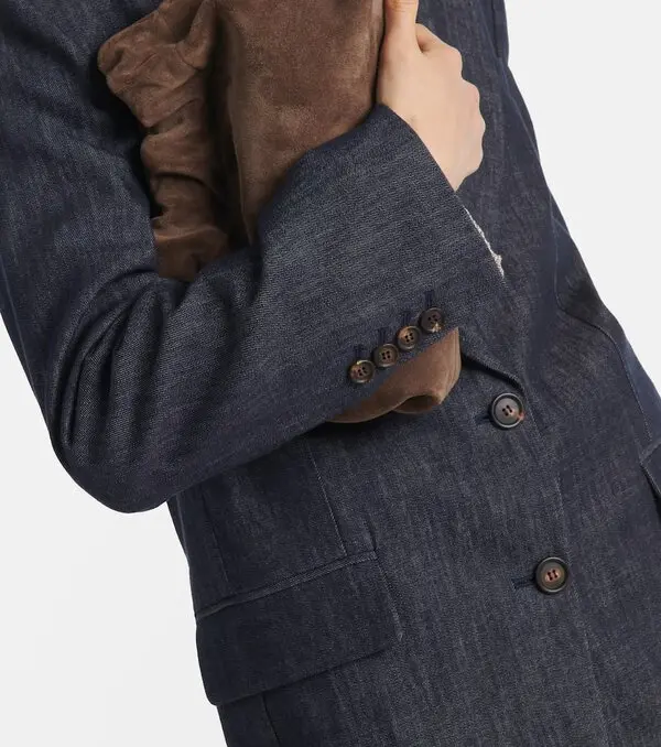 Brunello Cucinelli Single-breasted Denim Blazer