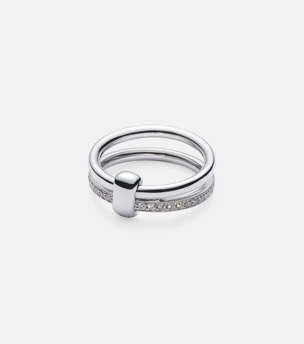 Pomellato Together 18kt White Gold Ring With Diamonds - Silver