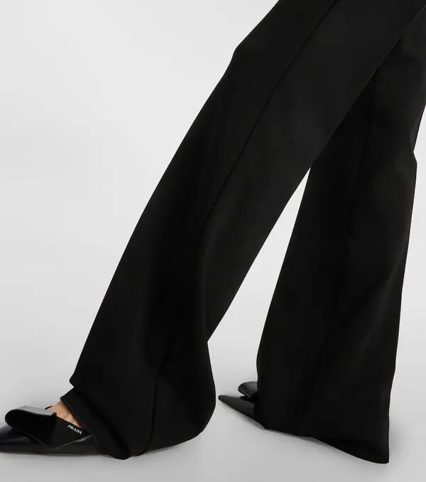 Max Mara Norcia Pleated Jersey Straight Pants