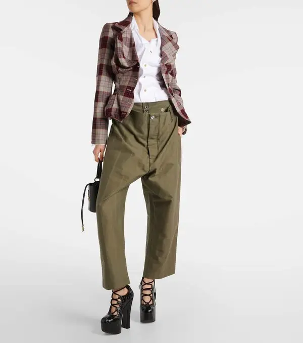 VIVIENNE WESTWOOD Alien Cropped Wide-leg Pants