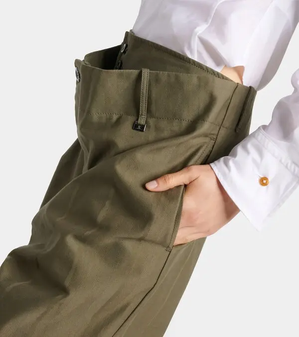 VIVIENNE WESTWOOD Alien Cropped Wide-leg Pants