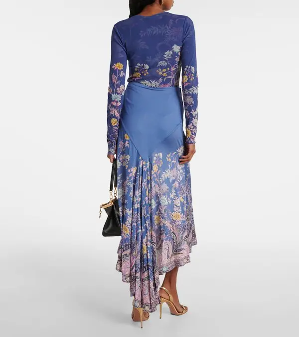 Etro Printed Asymmetric Maxi Skirt