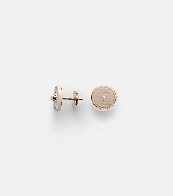 Pomellato Pom Pom Dot 18kt Rose Gold & Diamond Earrings - Metallic