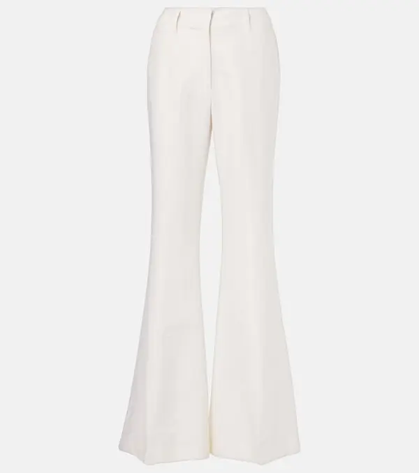 Gabriela Hearst Rhein High-rise Flared Pants - White