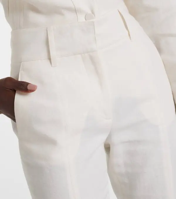 Gabriela Hearst Rhein High-rise Flared Pants - White