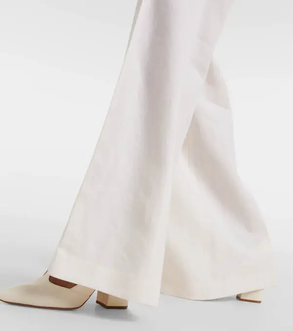 Gabriela Hearst Rhein High-rise Flared Pants - White