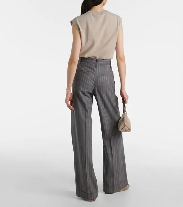 Brunello Cucinelli Wide-leg Virgin Wool Pants