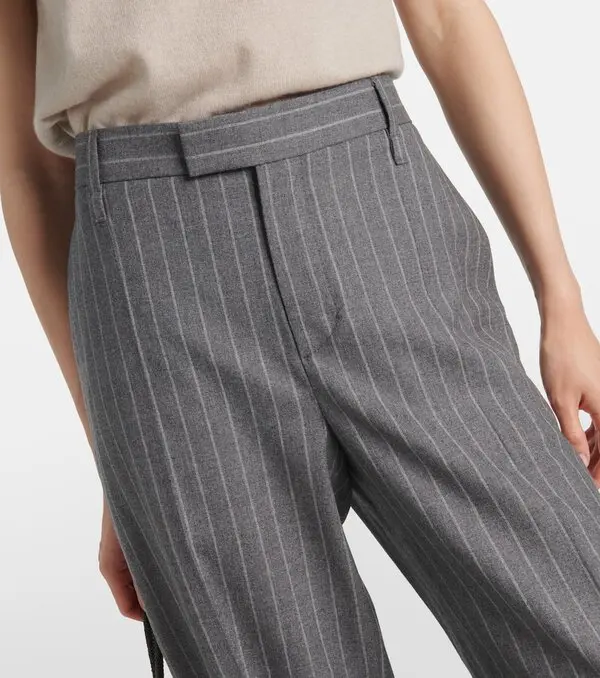 Brunello Cucinelli Wide-leg Virgin Wool Pants