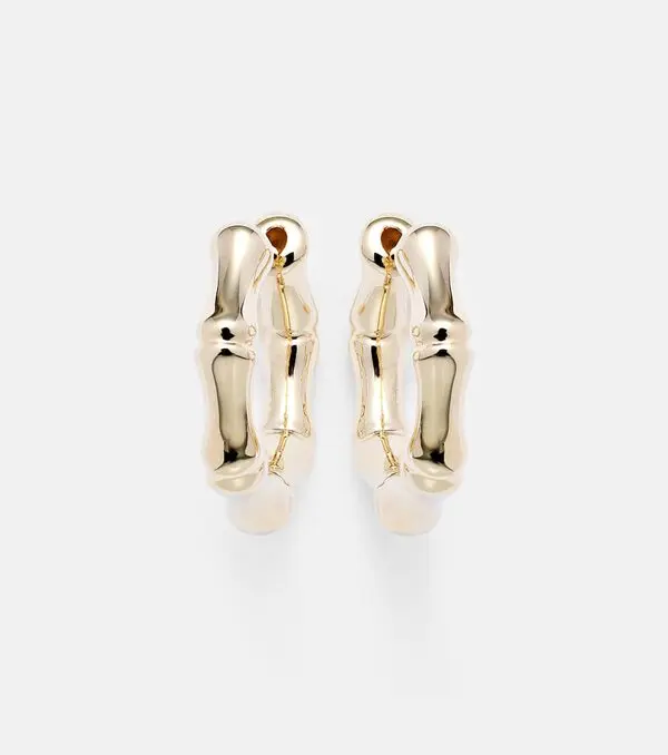 ANITA KO Bamboo Small 18kt Hoop Earrings - Gold