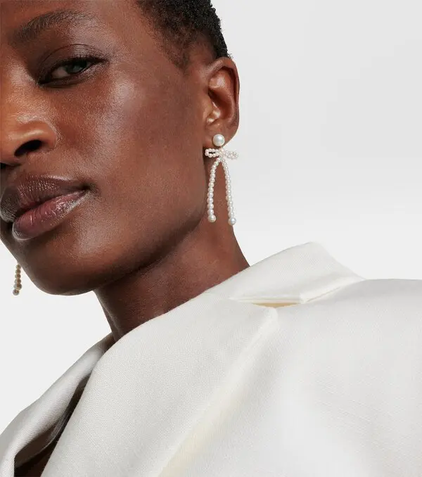 Sophie Bille Brahe Rosette De Perles Drop Earrings