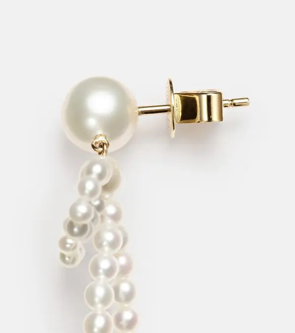 Sophie Bille Brahe Rosette De Perles Drop Earrings