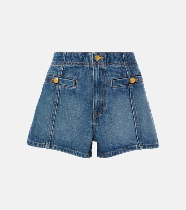 Ulla Johnson Camille Denim Shorts - Blue