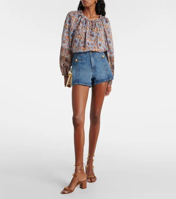 Ulla Johnson Camille Denim Shorts