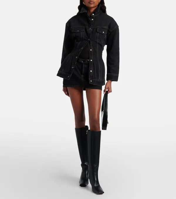 Wardrobe.NYC Mesh Bodysuit - Black