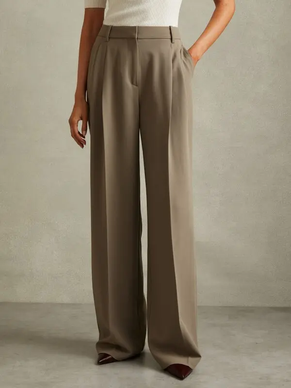 REISS Madelyn Wide Leg Suit Trousers