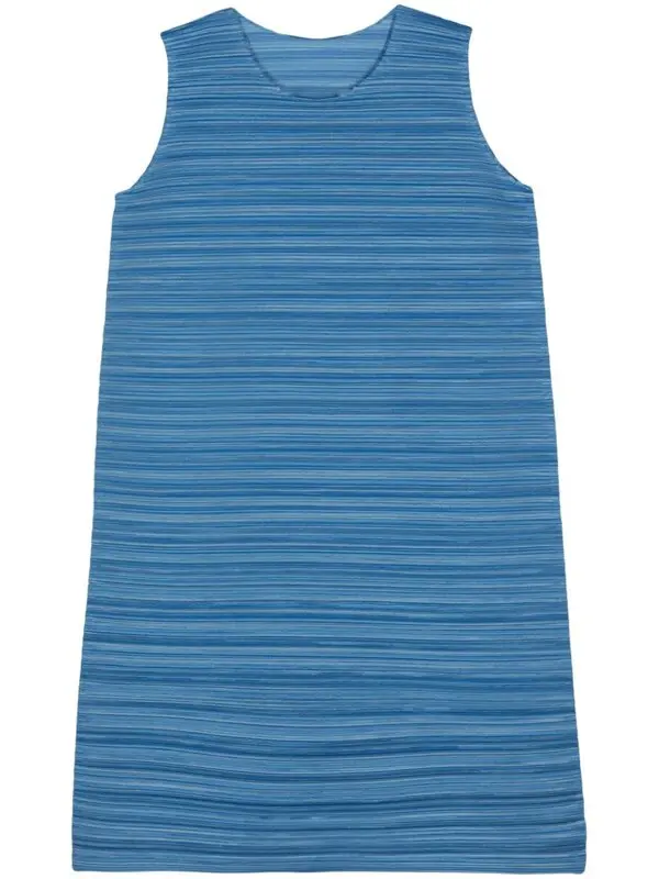 Issey Miyake Sheer Bounce Plissé Midi Dress