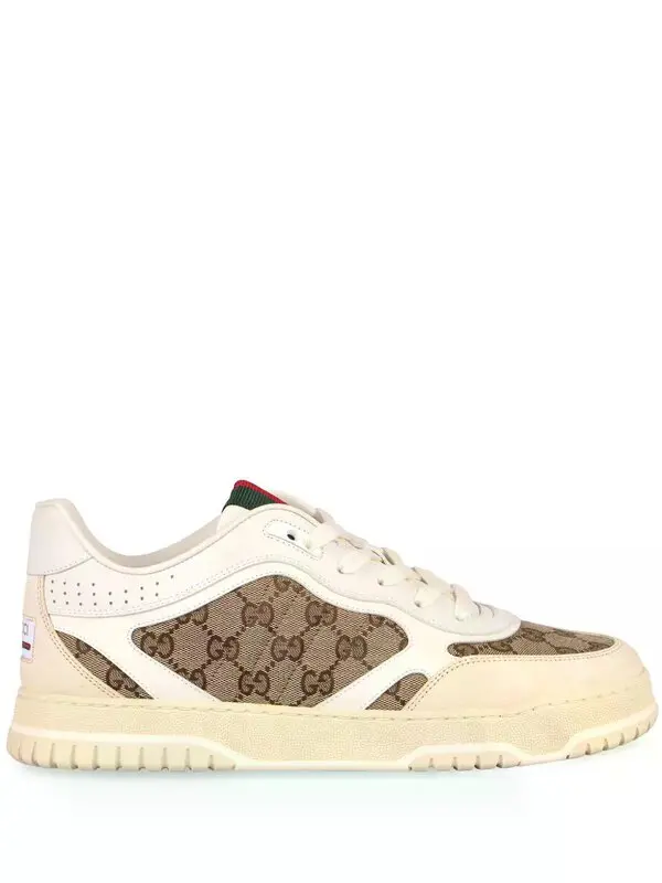 Gucci Re-web Panelled Sneakers - White