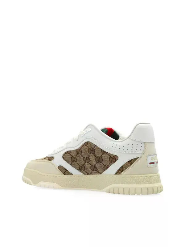 Gucci Re-web Panelled Sneakers - White