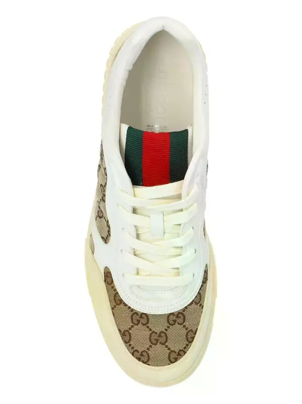 Gucci Re-web Panelled Sneakers - White