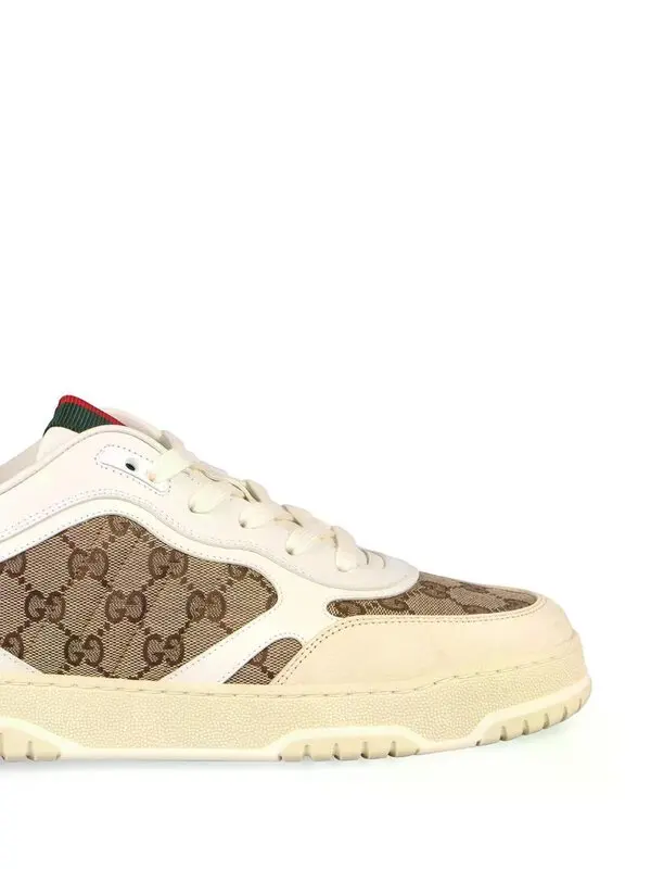 Gucci Re-web Panelled Sneakers - White
