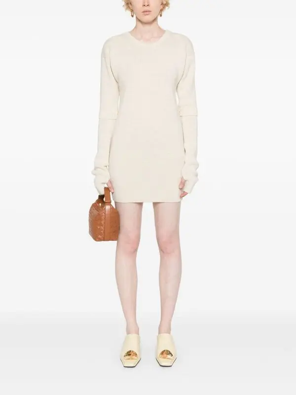 LEMAIRE Detachable-sleeve Dress - Neutrals