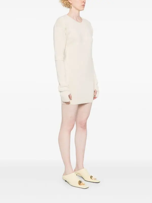 LEMAIRE Detachable-sleeve Dress - Neutrals
