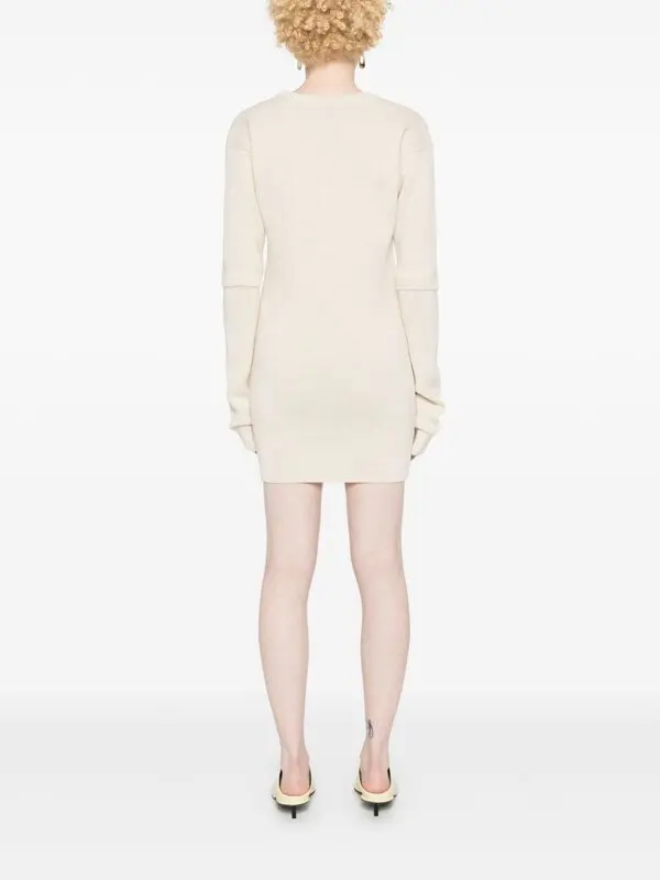 LEMAIRE Detachable-sleeve Dress - Neutrals