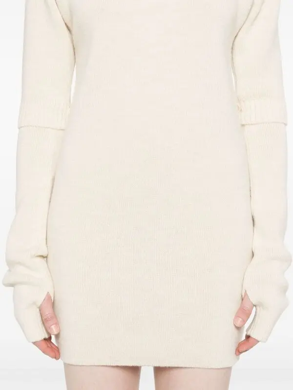 LEMAIRE Detachable-sleeve Dress - Neutrals