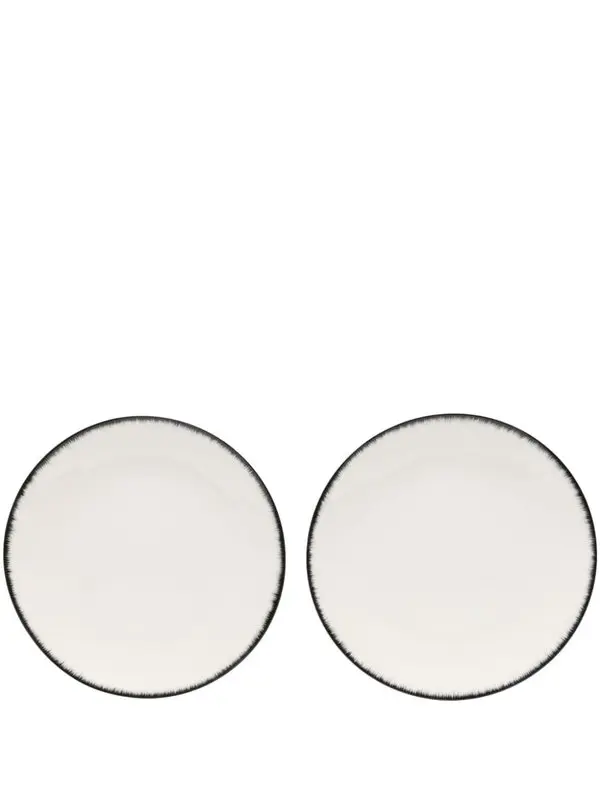 ANN DEMEULEMEESTER X SERAX Contrasting-edge Porcelain Plates