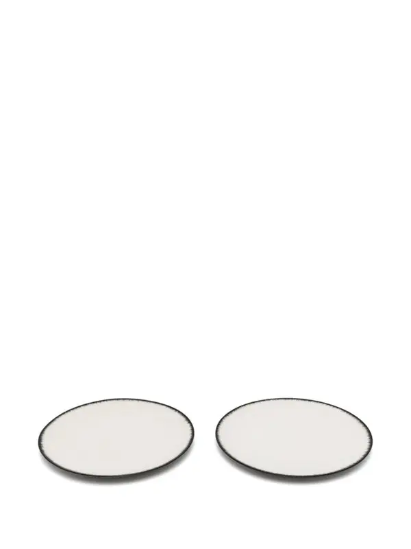 ANN DEMEULEMEESTER X SERAX Contrasting-edge Porcelain Plates