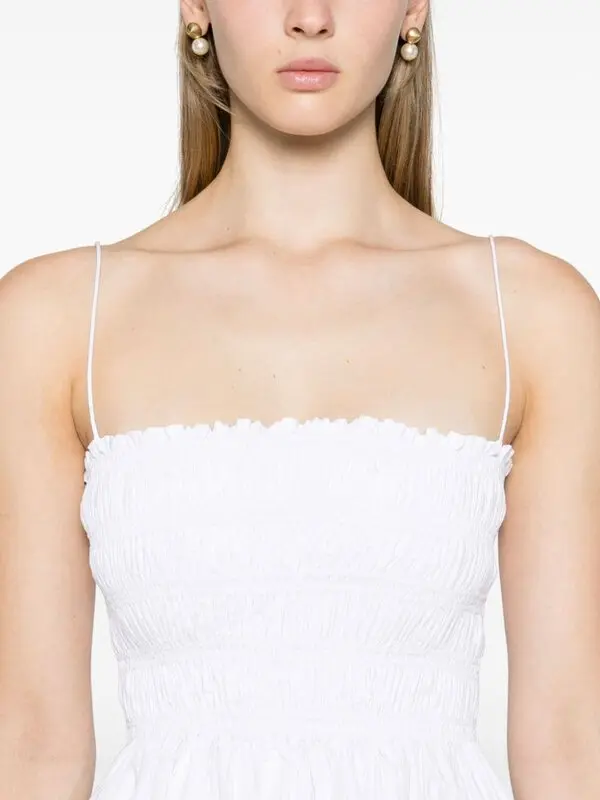Matteau Organic Cotton Poplin Mini Dress - White | Editorialist