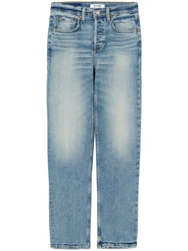 RE/DONE Mid-rise Straight-leg Jeans