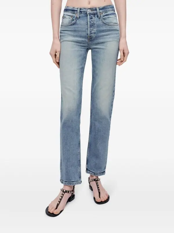 RE/DONE Mid-rise Straight-leg Jeans