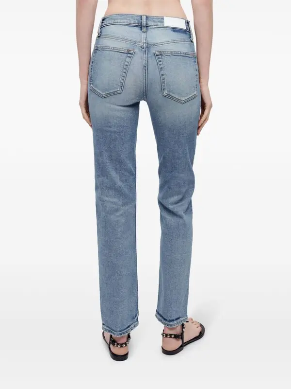 RE/DONE Mid-rise Straight-leg Jeans