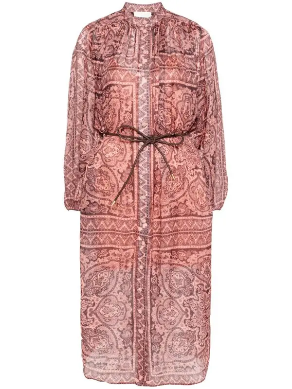 chinese dress ladies Green Paisley Ottie Plunge Midi Dress