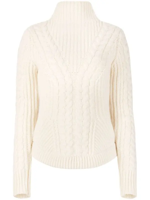 Nina Ricci Cable-knit Wool-blend Jumper