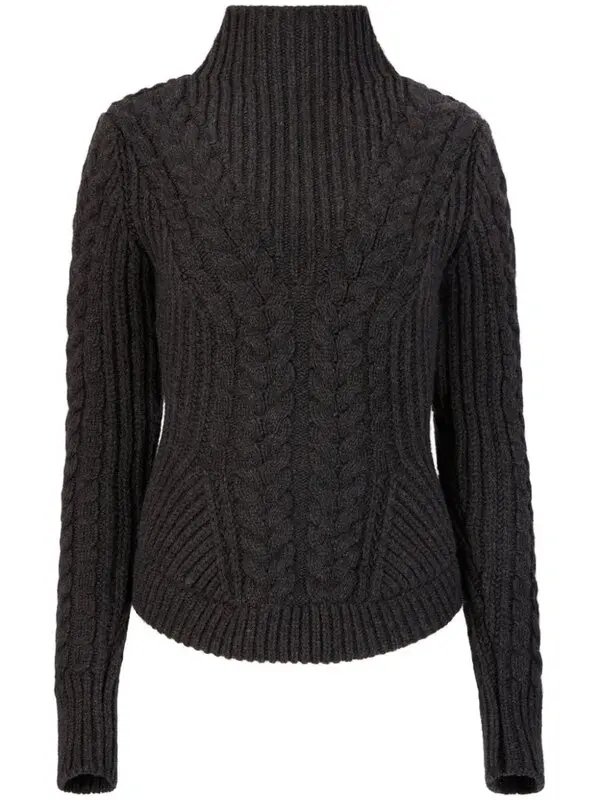 Nina Ricci Cable-knit Wool-blend Jumper