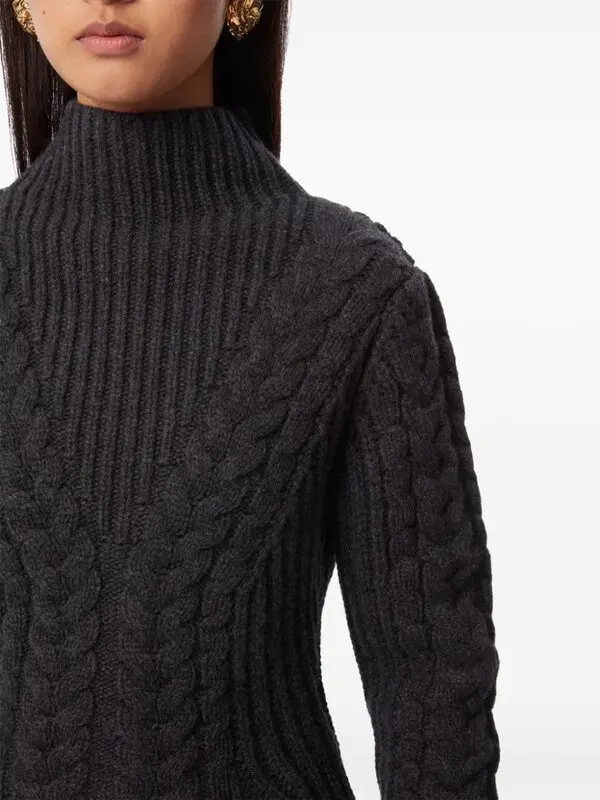 Nina Ricci Cable-knit Wool-blend Jumper