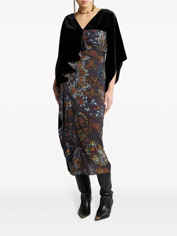 Etro Paisley Print Midi Dress