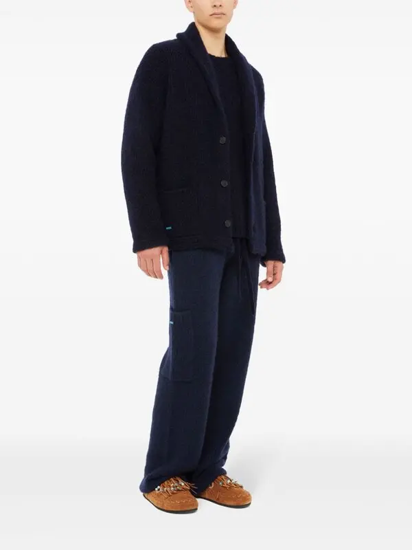 Alanui Ribbed Cardigan - Blue
