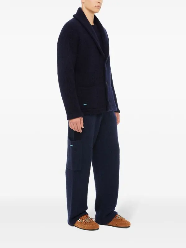 Alanui Ribbed Cardigan - Blue