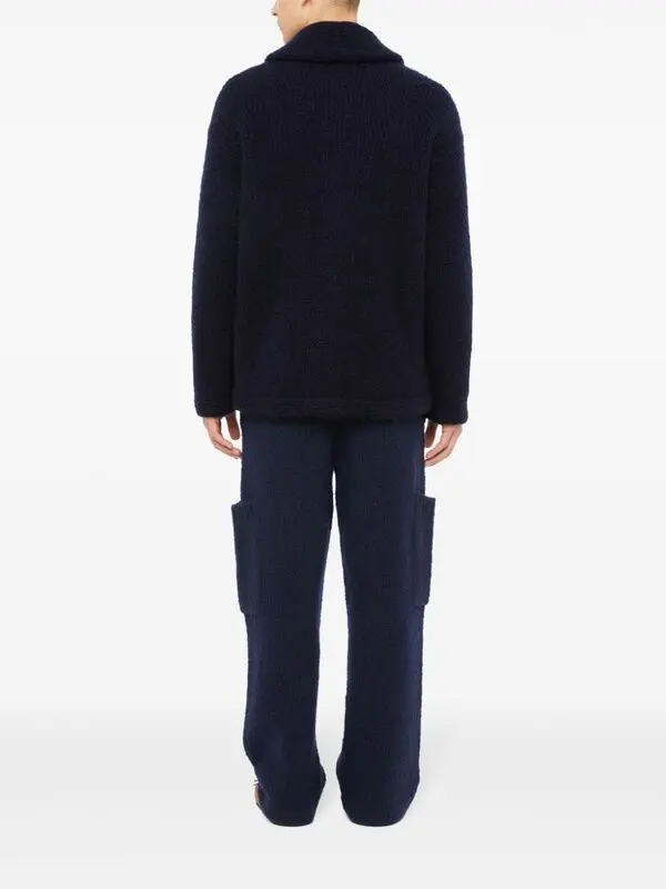 Alanui Ribbed Cardigan - Blue