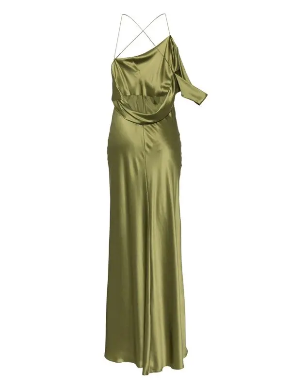 Michelle Mason Asymmetric Silk Gown