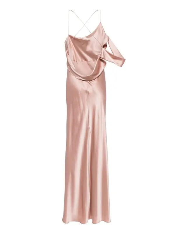 Michelle Mason Asymmetric Silk Gown