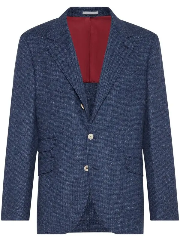 Brunello Cucinelli Buttoned Flap Pocket Blazer