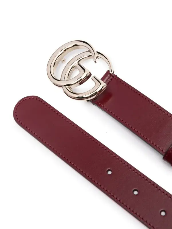 Gucci Gg Marmont Leather Belt - Red | Editorialist display picture 1